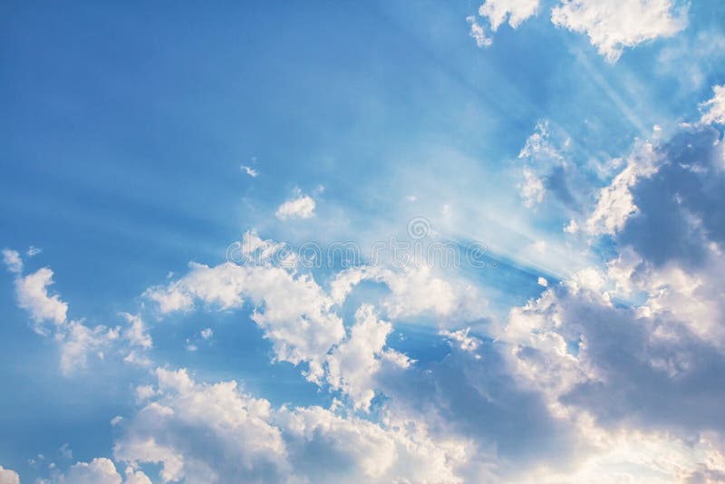 Beam of Light and the Clouds Stock Image - Image of climate, pure: 53126277