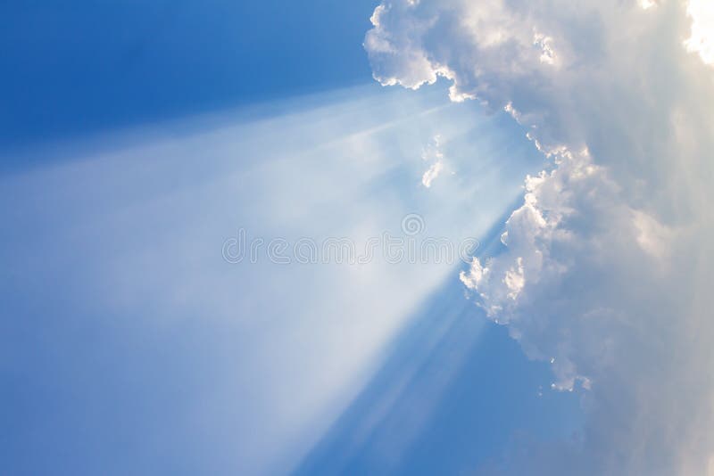 Beam of Light and the Clouds Stock Image - Image of climate, pure: 53126277