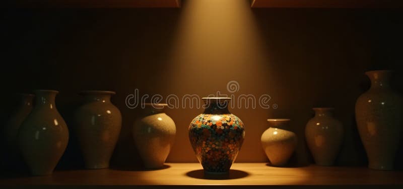 Beam of Light Highlighting Unique Object of Belonging Stock Image ...