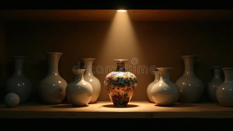 Beam of Light Highlighting Unique Object of Belonging Stock Photo ...