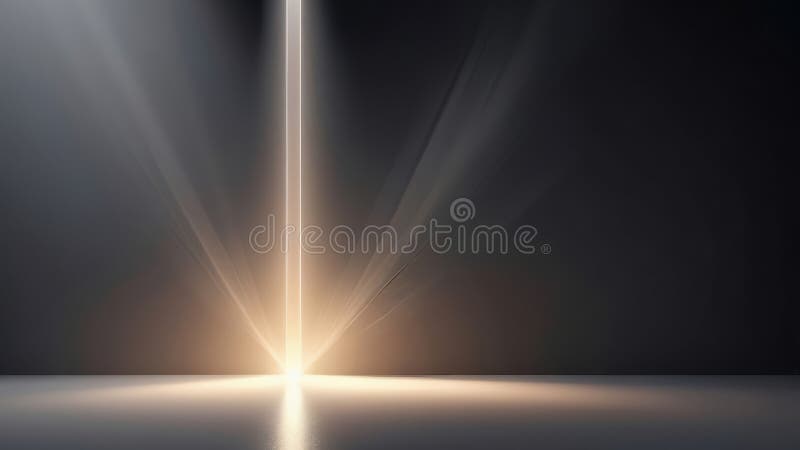 A Beam of Light Shines through a Dark Room Creating a Dramatic and ...
