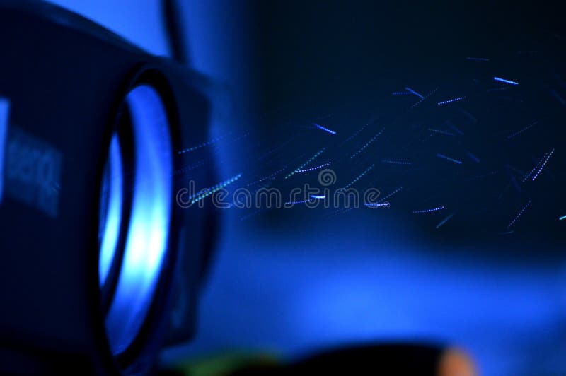 Beam of Light from the Switched on Projector Stock Image - Image of ...