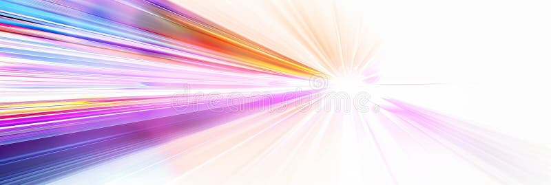 Beam of Light Transforming through the Visible Spectrum into Ethereal ...