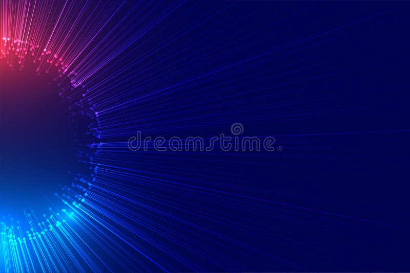 Beam of Lights Bursting Out Technology Background Stock Vector ...