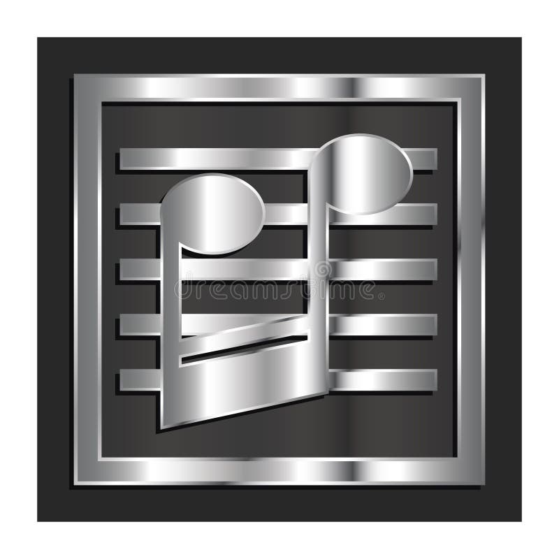 Musical Beam Notes. Vector Illustration Decorative Design Stock Vector ...