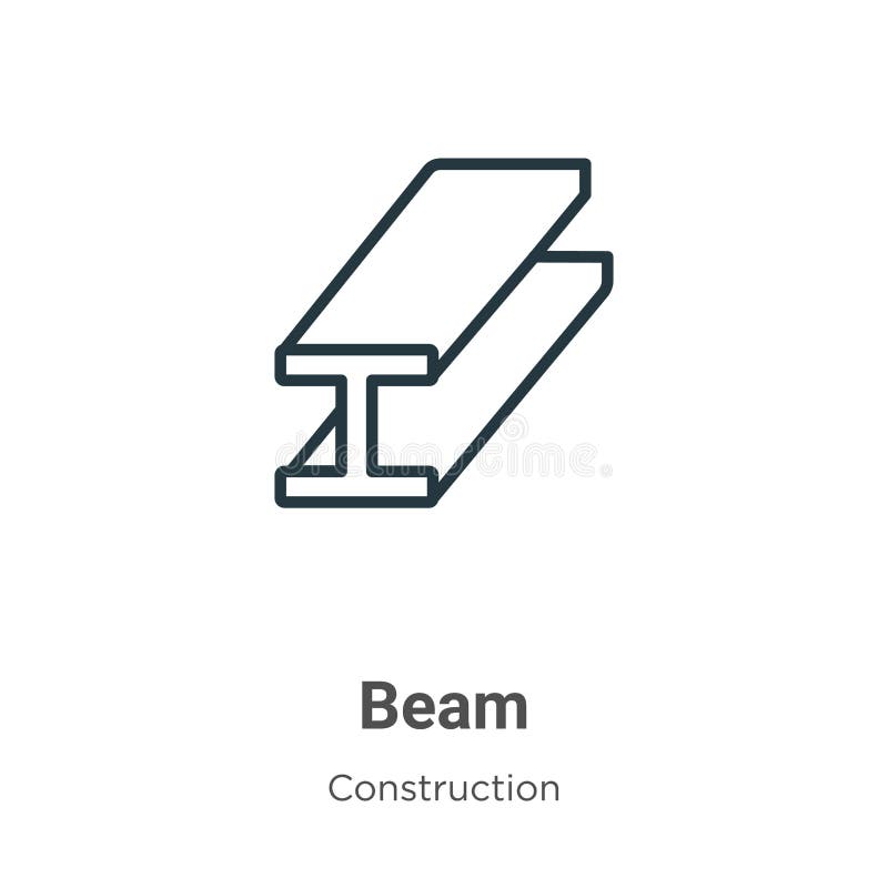 Outline Low Beam Vector Icon. Isolated Black Simple Line Element ...