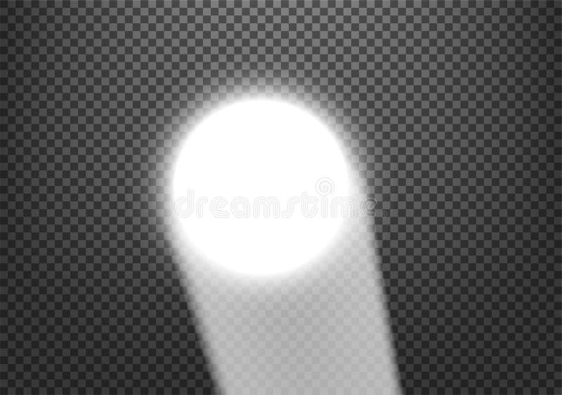 Beam of Projector Illustration on Transparent Stock Vector ...