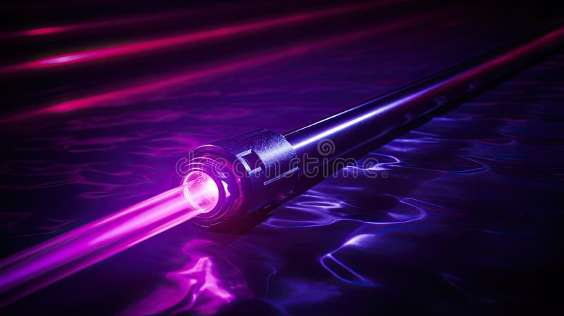 Beam purple laser stock illustration. Illustration of science - 317281283