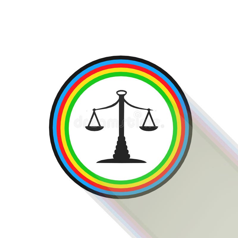 Beam Scale Icon Illustration Stock Illustration - Illustration of ...