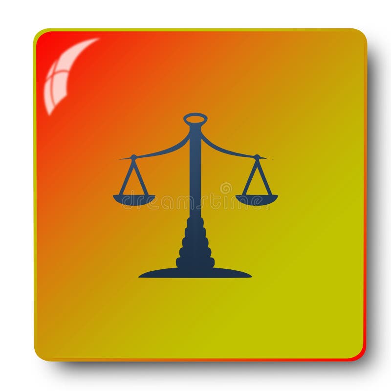 Beam Scale Icon,sing,illustration Stock Illustration - Illustration of ...