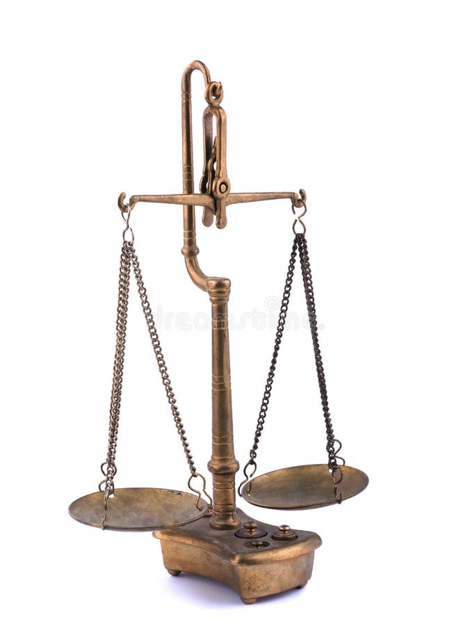 Vintage Commercial Freight Scale Isolated Stock Image - Image of ...