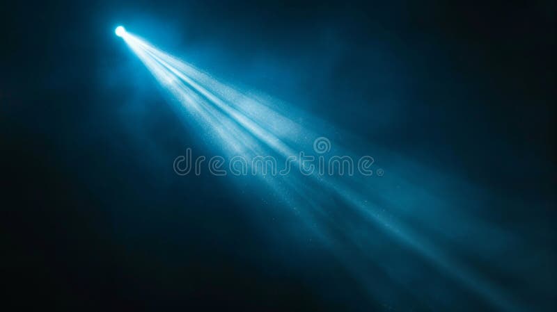 A Beam of Spectral Light on Dark Blue Background Stock Illustration ...