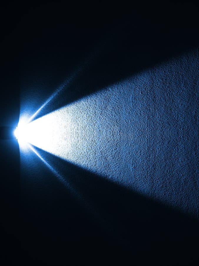 Beam from Strong Light Source Shining on Floor Stock Photo - Image of ...