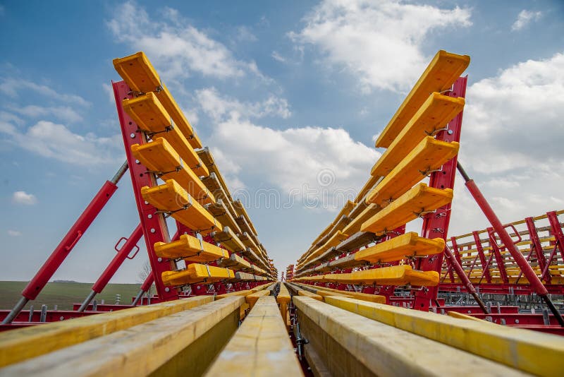 Beam transom system stock image. Image of site, span - 255818135