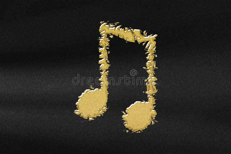 Beamed Eighth Note Symbol, Music Backgroundd Stock Illustration ...