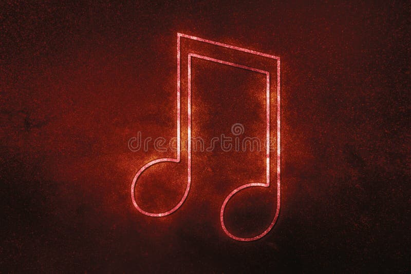 Beamed Eighth Note Symbol, Music Background Stock Image - Image of ...