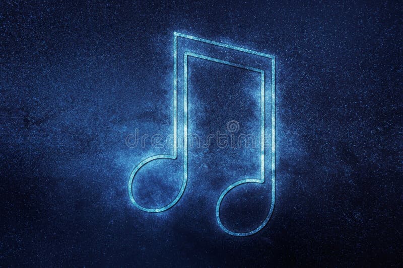 Beamed Eighth Note Symbol, Music Background Stock Image - Image of ...