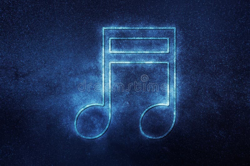 Beamed Sixteenth Note Symbol, Music Background Stock Image - Image of ...