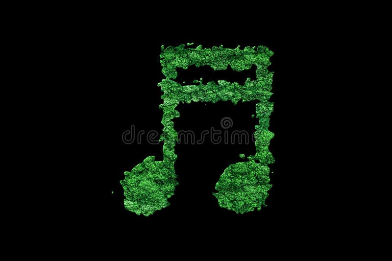 Beamed Sixteenth Note Symbol, Music Background Stock Illustration ...