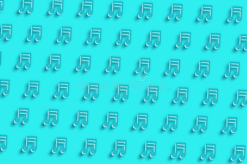 Beamed Sixteenth Note Symbol, Music Background Stock Image - Image of ...
