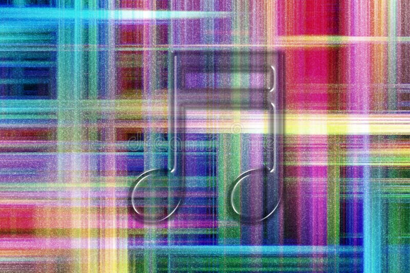 Beamed Sixteenth Note Symbol, Music Backgroundd Stock Illustration ...