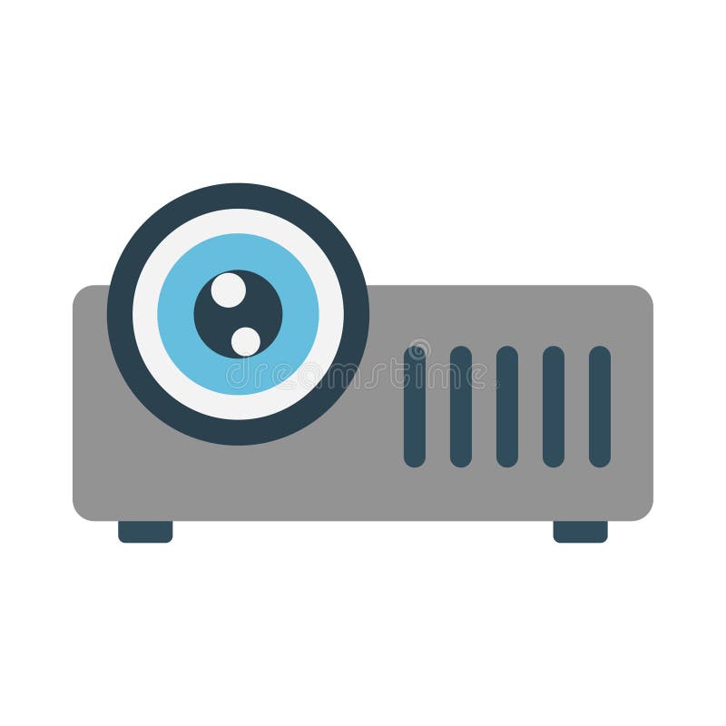 Beamer flat vector icon stock vector. Illustration of flat - 157477842