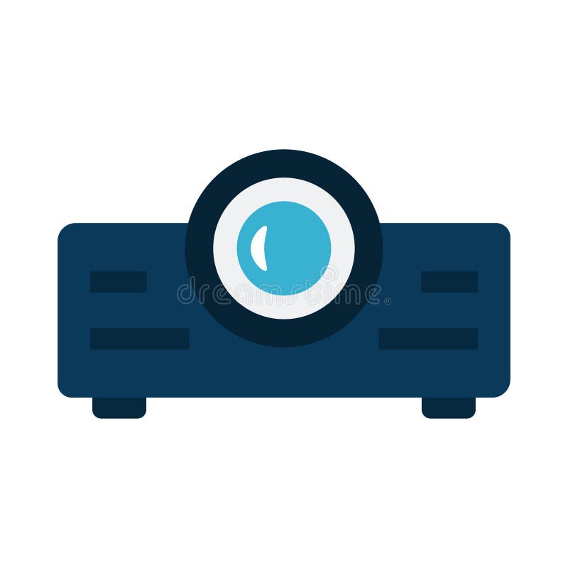 Beamer Vector Glyph Color Icon Stock Illustration - Illustration of ...