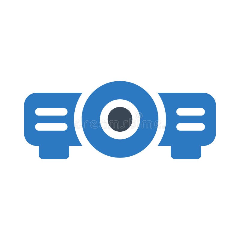Beamer Vector Glyph Color Icon Stock Illustration - Illustration of ...