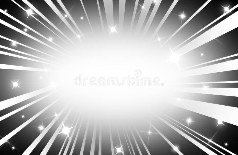 Beams of Light Rays on Black Stock Illustration - Illustration of ...