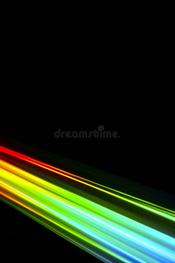 Beams of Light Refracting and Creating a Rainbow Spectrum Stock Photo ...