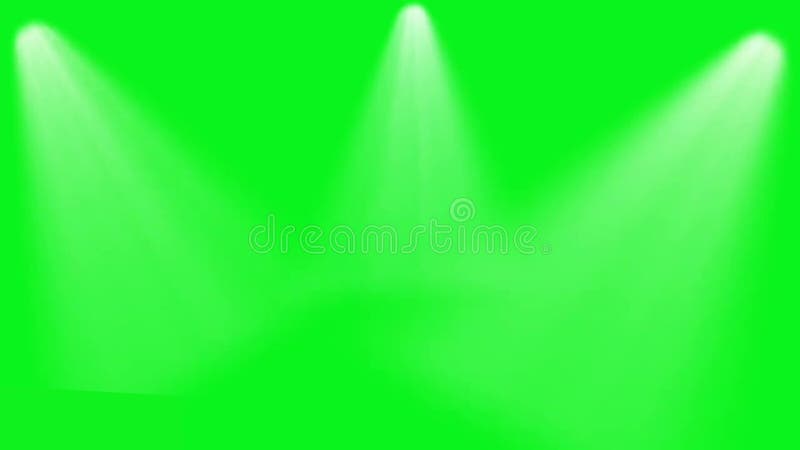 Beams Lights on Stage Footage. Rays of Light Motion Graphics with Green ...