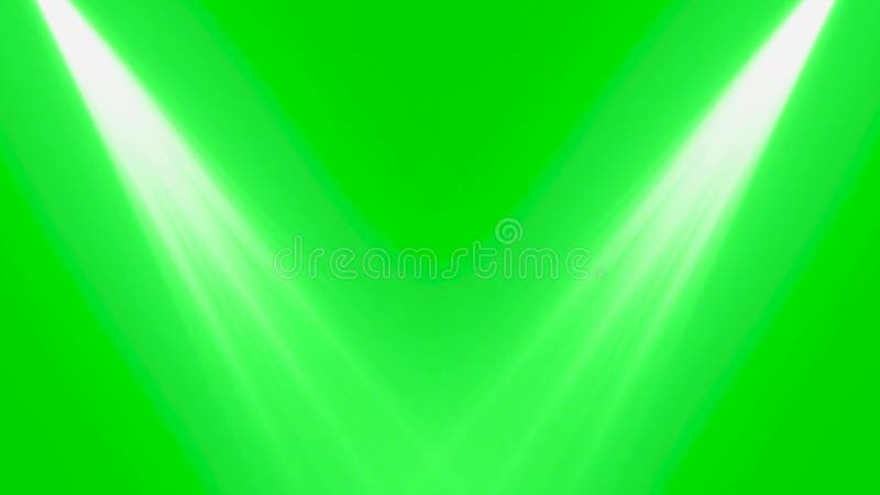 Beams Lights on Stage Footage. Rays of Light Motion Graphics with Green ...