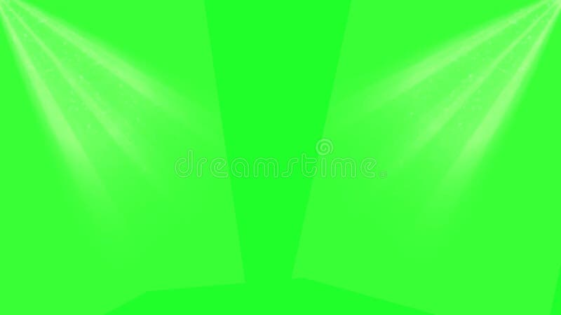 Beams Lights on Stage Footage. Rays of Light Motion Graphics with Green ...