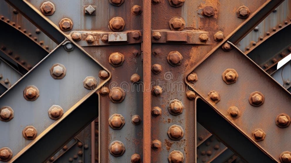 Beams metal riveted stock illustration. Illustration of intricate ...