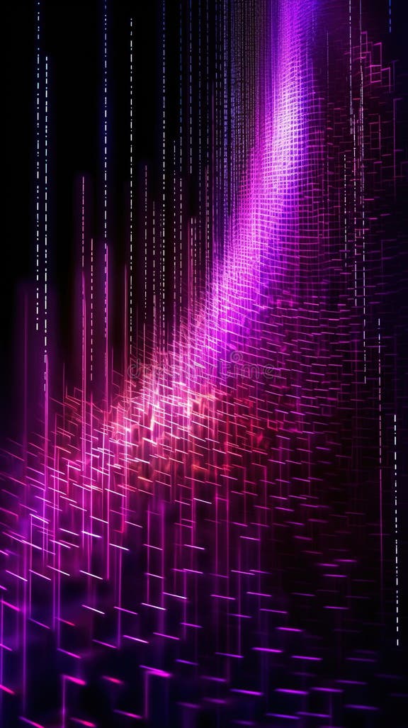 Beams of Purple Light Abstract Analytics Chart Pattern Trending Upwards ...
