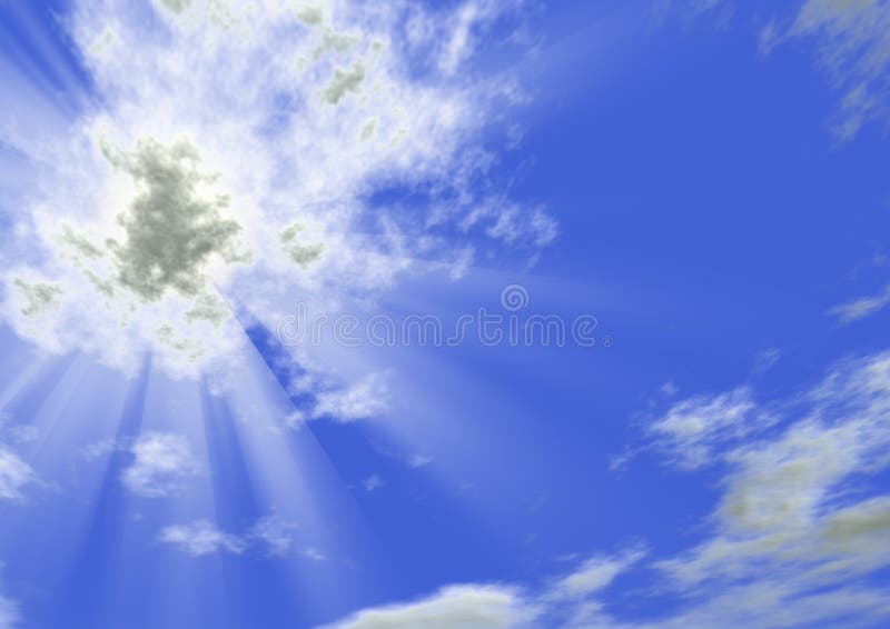 Beams of the sun stock photo. Image of nature, fluffy - 1851806