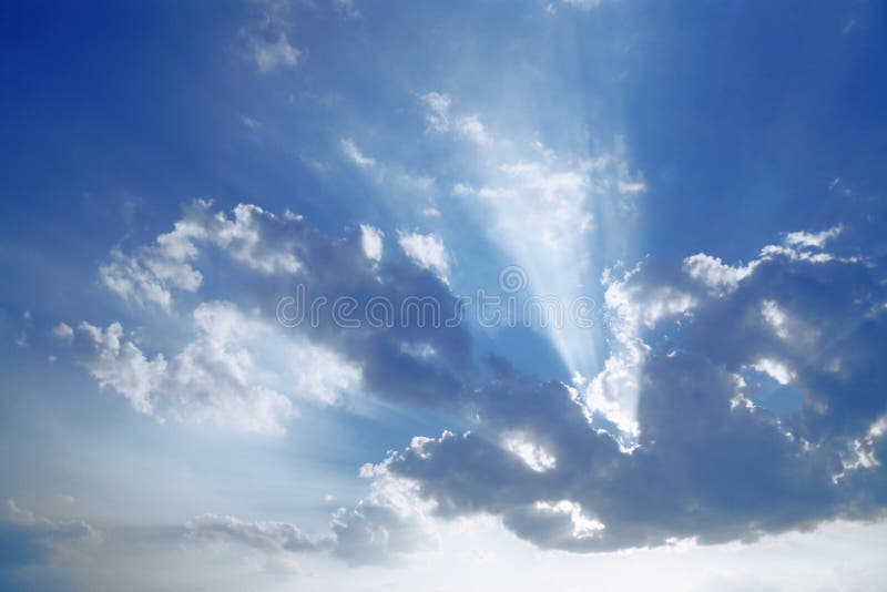 Beams of the sun stock image. Image of panorama, space - 24858255