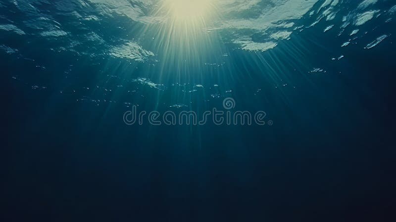 Beams of Sunlight Shine through the Water, Revealing Ocean Particles ...