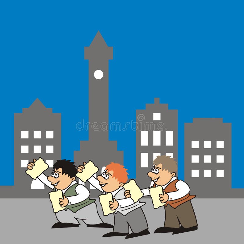 Beamte vektor abbildung. Illustration von männer, ikone - 60016922