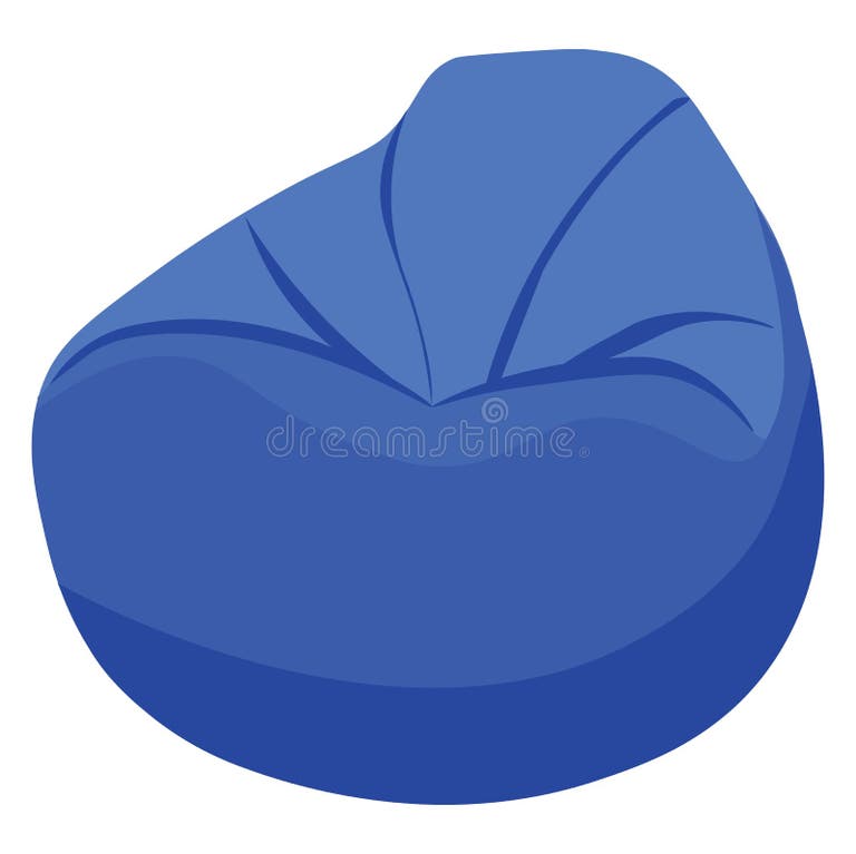 Bean bag, icon stock vector. Illustration of single - 261374434