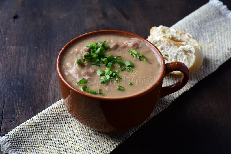 Bean Broth in a Clay Pot Feijoada Typical Brazilian Food Stock Photo ...