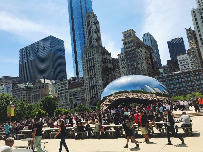The Bean editorial stock image. Image of bean, chicago - 94330644