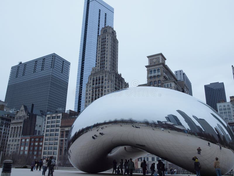The bean, Chicago editorial photo. Image of skyline - 233289621