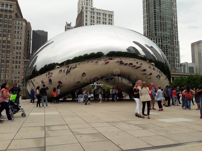 The bean editorial stock image. Image of cloud, chicago - 95261209