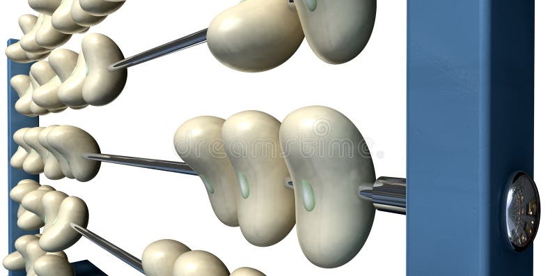 Bean Counting Abacus stock illustration. Illustration of accounts ...