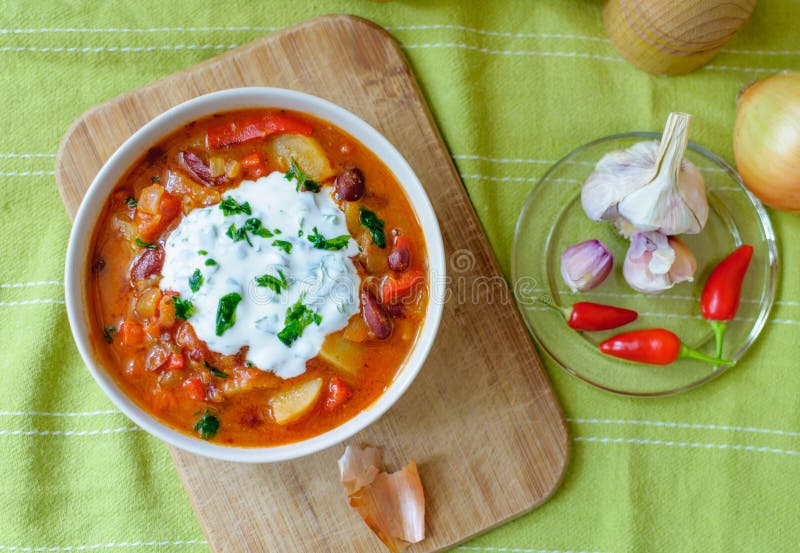 Bean goulash 2. stock photo. Image of supper, dish, potatoe - 56848710