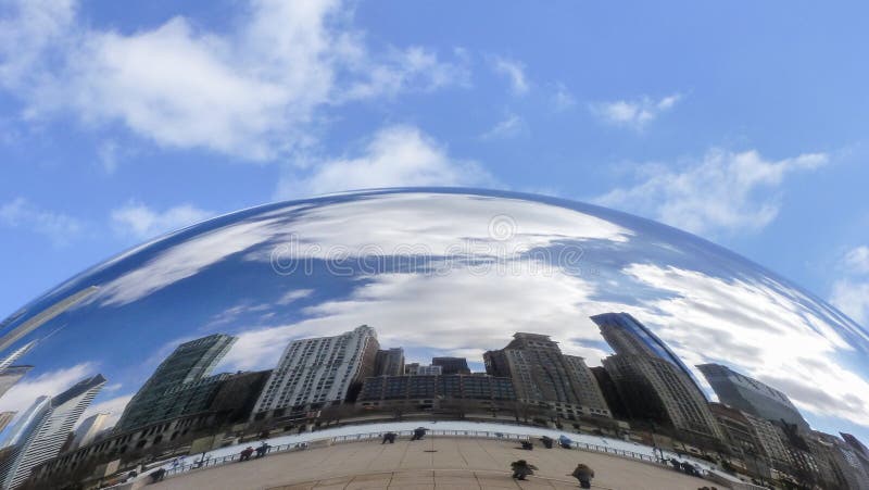 The bean II editorial image. Image of reflection, skyline - 78826705