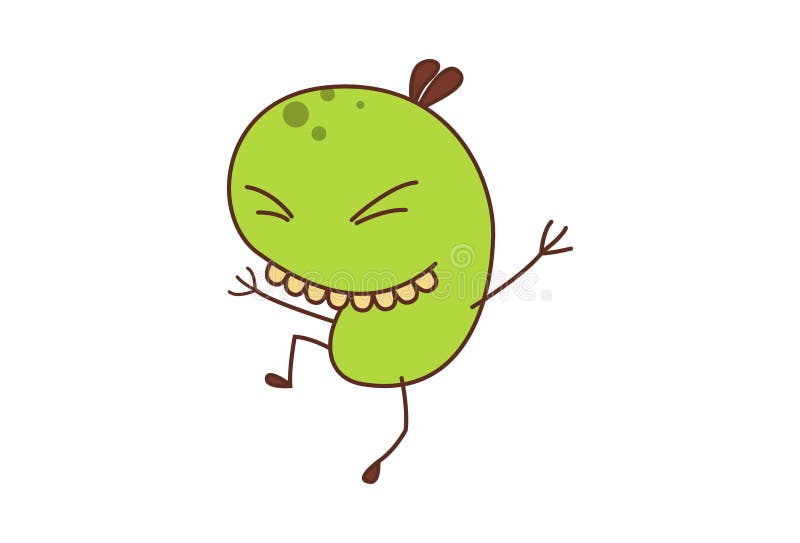 Bean Monster illustration stock. Illustration du monstre - 90779973