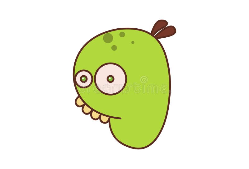 Bean Monster illustration stock. Illustration du fond - 90780239