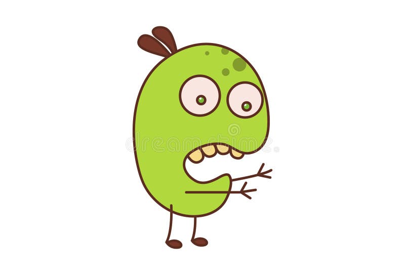 Bean Monster stock illustration. Illustration of mammal - 90872369